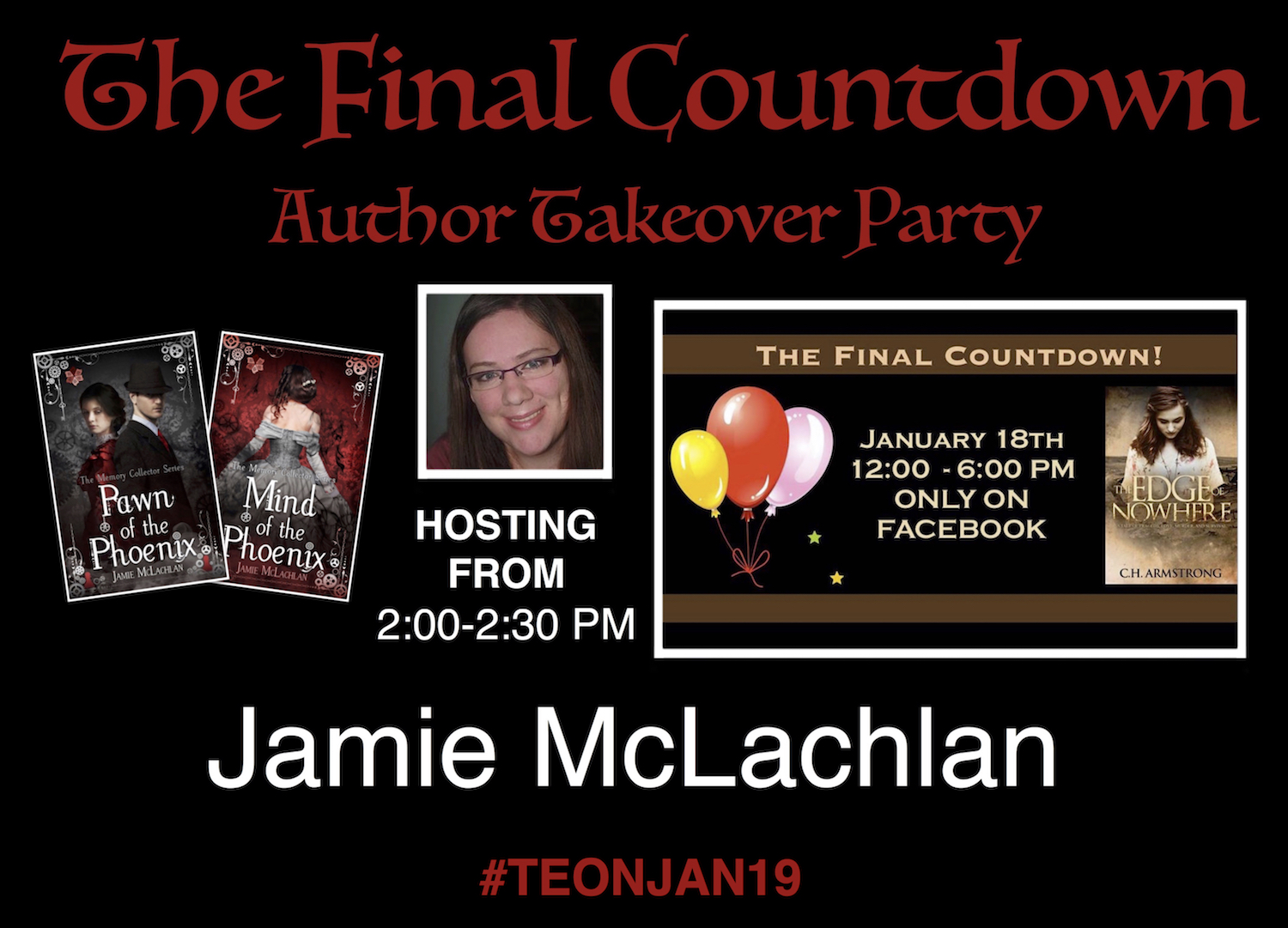 Jamie McLachlan – Final Countdown Takeover Author #4 – C.H. Armstrong Books